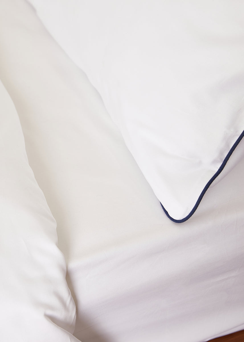 FOXFORD White Sateen Fitted Sheet | 400 Thread Count – Foxford