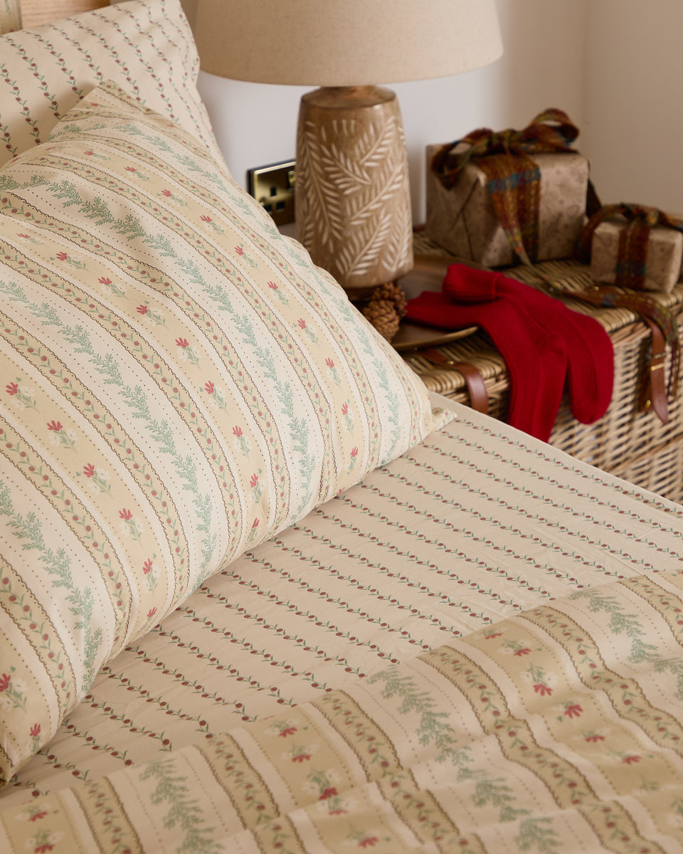 Foxford Rose Fitted Sheet | Irish Design